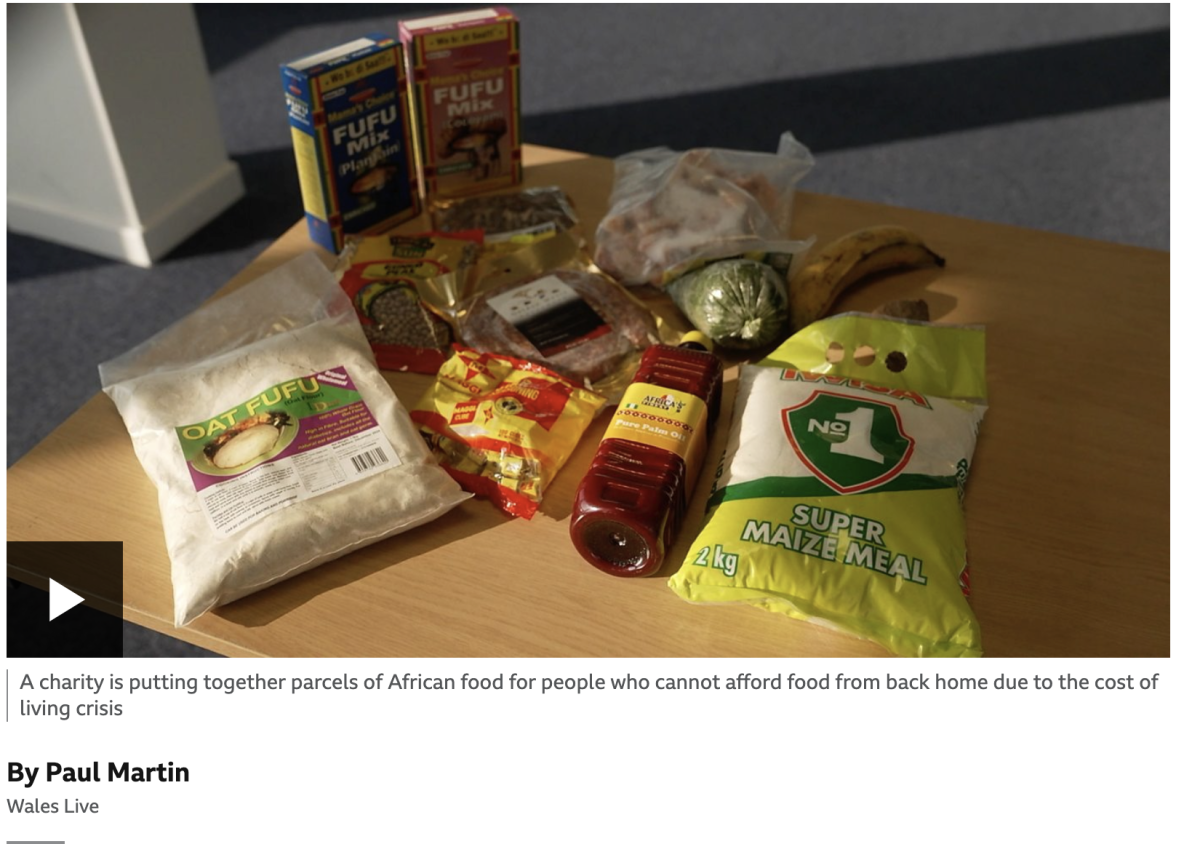 BBC News feature - Newport: Charity delivers affordable African food ...